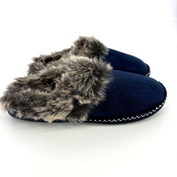 Floopi | Shoes | New Floopi Womens L 9 Indoor Outdoor Aztec Navy Fur ...